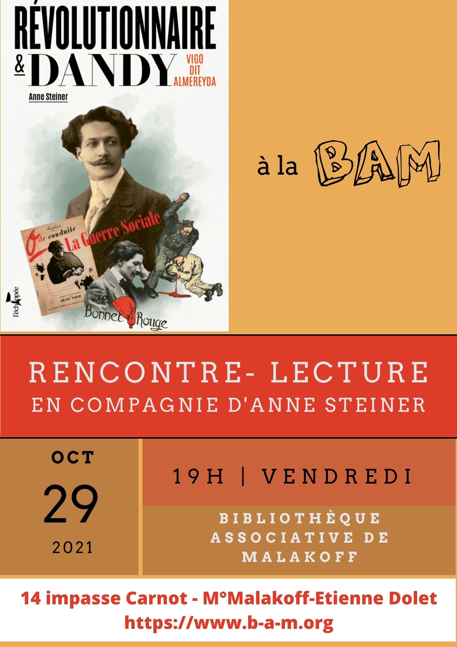 29/10 – 19h – Révolutionnaire et dandy : Vigo dit Almereyda – Anne ...